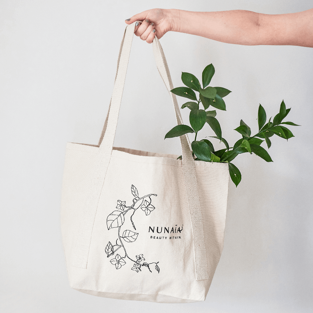 NUNAÏA OVERSIZED ORGANIC COTTON TOTE BAG - Nunaïa